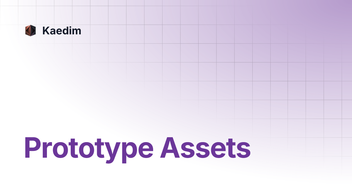 Prototype Assets Kaedim