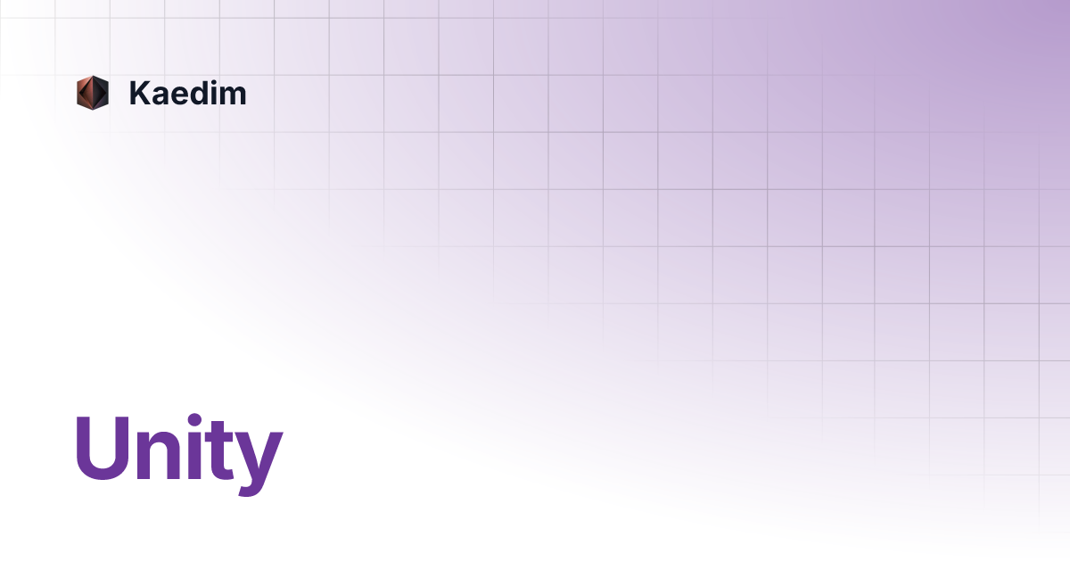 Unity | Kaedim